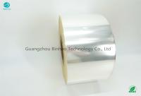 China Transparent Cigarette Packing 21 Micron 76mm BOPP Film Roll for sale