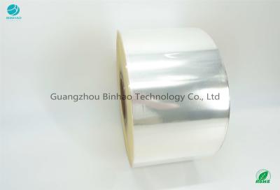 China Transparent Cigarette Packing 21 Micron 76mm BOPP Film Roll for sale
