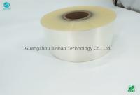 China Transparent Cigarette Packing 21 Micron 76mm BOPP Film Roll for sale