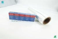 China 0.218 q/m Transparent PVC Film For Cigarette Width Bias 0mm for sale