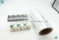 China 0.218 q/m Transparent PVC Film For Cigarette Width Bias 0mm for sale