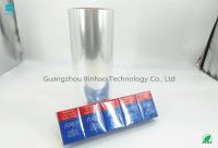 China 0.218 q/m Transparent PVC Film For Cigarette Width Bias 0mm for sale