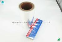 China 2500m Cigarette Transparent PVC Packaging Film MD ≤12% Shrinkage for sale