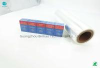 China 660mm Width Transparent Cigarette PVC Packaging Film for sale