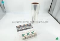 China Tobacco Contraction Percentage 1.4% 350mm Clear PVC Packaging Film for sale