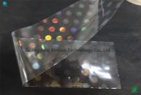 China 21 Micron Corona Treatment BOPP Holographic Film For Cigarette Cases Covering for sale