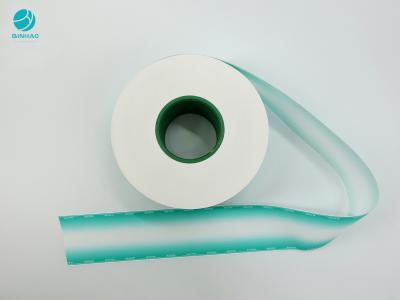 China Green And White With Customized Logo 4% Moisture Tipping Paper For Cigarette Package for sale
