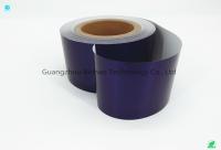 China Blue Color Printing Cigarette Aluminium Foil Wrapping Paper 114mm Wide for sale