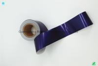 China Blue Color Printing Cigarette Aluminium Foil Wrapping Paper 114mm Wide for sale