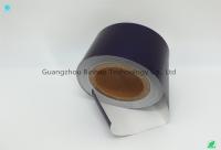 China Blue Color Printing Cigarette Aluminium Foil Wrapping Paper 114mm Wide for sale