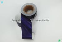 China Eco Heat Sealing Material Deep Blue Color 85mm Width Aluminum Foil Paper for sale