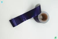 China Eco Heat Sealing Material Deep Blue Color 85mm Width Aluminum Foil Paper for sale