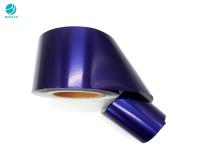 China 55Gsm Aluminium Foil Purple Blue Package Paper Roll For Wrapping Cigarette for sale