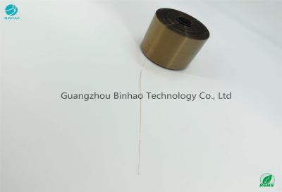 China One Glue Side Adhesion ≥25N/25mm Tear Strip Tape PET Gold Line for sale