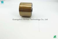 China MOPP Double Side Printing Gold Line Tear Tape For Cigarette ID 30mm for sale