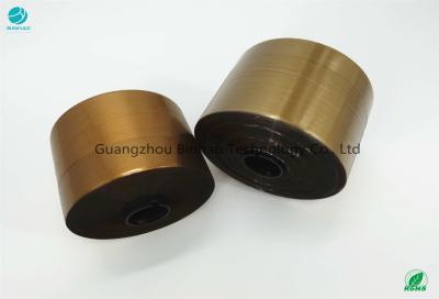 China Embossing Special Logo PET Gold Line Dot Tear Tape 12000 Meters for sale