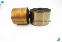 China Tear Strip Tape Gold Line 0.8mm Size PET Materials for sale