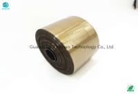 China Permanent Adhesion >48H Gold Chocolate Tear Strip Tape 2.0mm Size for sale