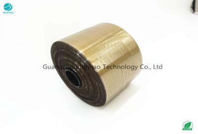China Permanent Adhesion >48H Gold Chocolate Tear Strip Tape 2.0mm Size for sale