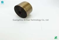 China Sensitive Adhesive Chocolate Tear Tape BOPP Gold Line Materials Inner Dia 30mm for sale