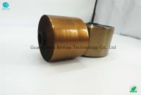 China Thickness 30um-50um Chocolate Gold Line Tear Tape For Tobacco Package for sale