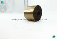 China Heat - Activated Adhesive System Chocolate Tear Tape Gold Line Color 5000m for sale