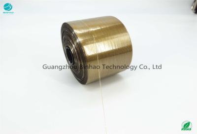 China Heat - Activated Adhesive System Chocolate Tear Tape Gold Line Color 5000m for sale