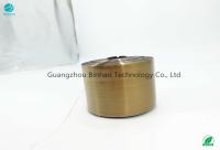 China Heat - Activated Adhesive System Chocolate Tear Tape Gold Line Color 5000m for sale