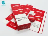 China Decorative Red Color Cardboard Packing Cases For Cigarette Tobacco Products for sale