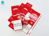 China Tobacco Plain Packaging Rectangle Packet Cardboard Paper With Custom Design for sale