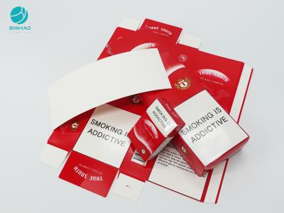 China Durable Tobacco Packets Cigarette Cardboard Packing Case with Embossed Logo for sale