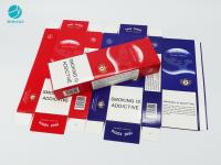 China Durable Tobacco Packets Cigarette Cardboard Packing Case with Embossed Logo for sale