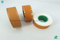 China Color Printing Water Base Ink 64mm Yellow Cork Tipping Paper for sale