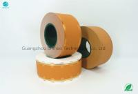 China Color Printing Water Base Ink 64mm Yellow Cork Tipping Paper for sale
