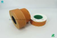 China Double Foil Stamping Tobacco Tipping Paper Cork Yellow Color 400cu-800cu for sale