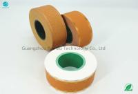 China Double Foil Stamping Tobacco Tipping Paper Cork Yellow Color 400cu-800cu for sale