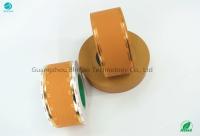 China Double Foil Stamping Tobacco Tipping Paper Cork Yellow Color 400cu-800cu for sale