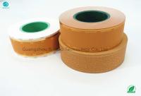 China Double Foil Stamping Tobacco Tipping Paper Cork Yellow Color 400cu-800cu for sale