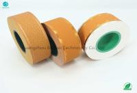 China Yellow Cork Tipping Paper Cigarette Packed 66mm Inner Core for sale