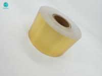 China 55Gsm Glossy Golden Aluminium Foil Paper For Cigarette Packaging Wrapping for sale