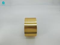 China 55Gsm Shiny Golden Cigarette Wrapping Aluminium Foil Paper For Packaging for sale
