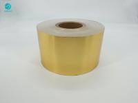 China 55Gsm Shiny Golden Cigarette Wrapping Aluminium Foil Paper For Packaging for sale
