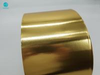China 55Gsm Shiny Golden Cigarette Wrapping Aluminium Foil Paper For Packaging for sale