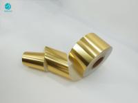 China 8011 Bright Gold Composite Aluminum Foil Paper For Cigarette Inner Packaging for sale
