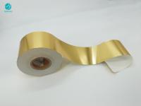 China 86mm Gold Smooth Surface Composite Aluminum Foil Paper For Cigarette Package for sale