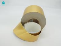 China 55Gsm Glossy Golden Aluminium Foil Paper For Cigarette Packaging Wrapping for sale
