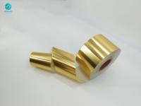 China 55Gsm Glossy Golden Aluminium Foil Paper For Cigarette Packaging Wrapping for sale