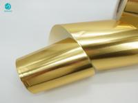 China 55Gsm Glossy Golden Aluminium Foil Paper For Cigarette Packaging Wrapping for sale