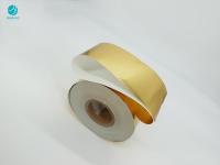 China 0.3Mpa Golden Cigarette Wrapping Paper Aluminium Foil Paper With Soft Temper for sale