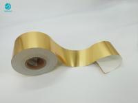 China 0.3Mpa Golden Cigarette Wrapping Paper Aluminium Foil Paper With Soft Temper for sale